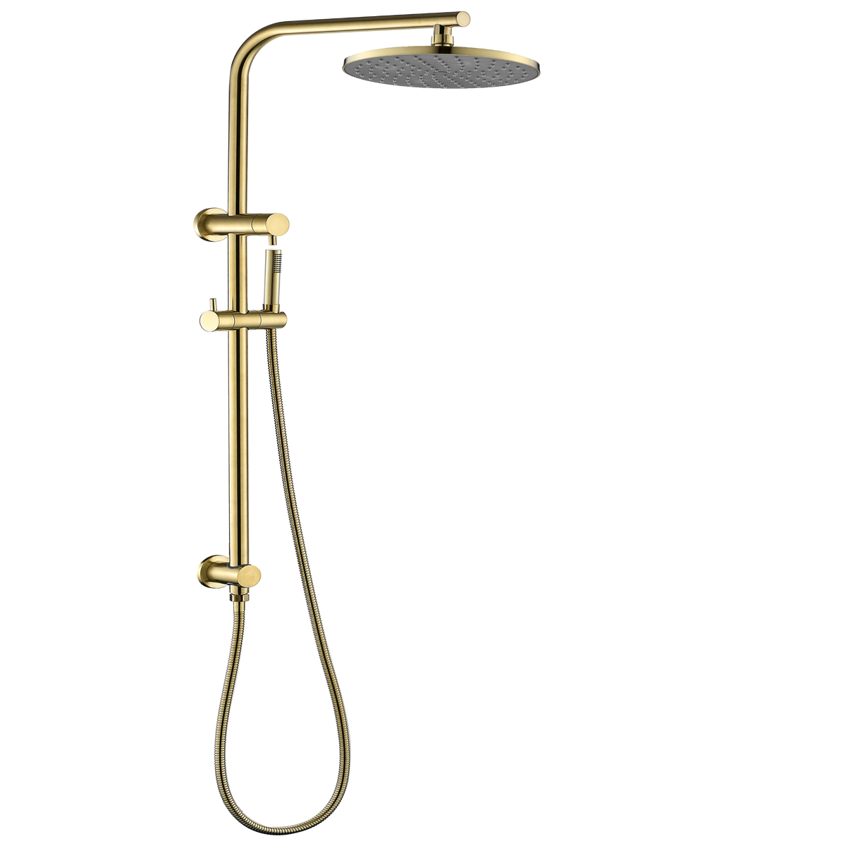 Divine Stainless Steel Shower Column Microphone Combo Set Brushed Bron ...