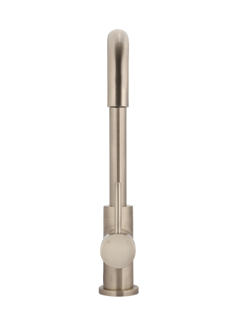 Round Kitchen Mixer Tap - Champagne — Christopher Alexander