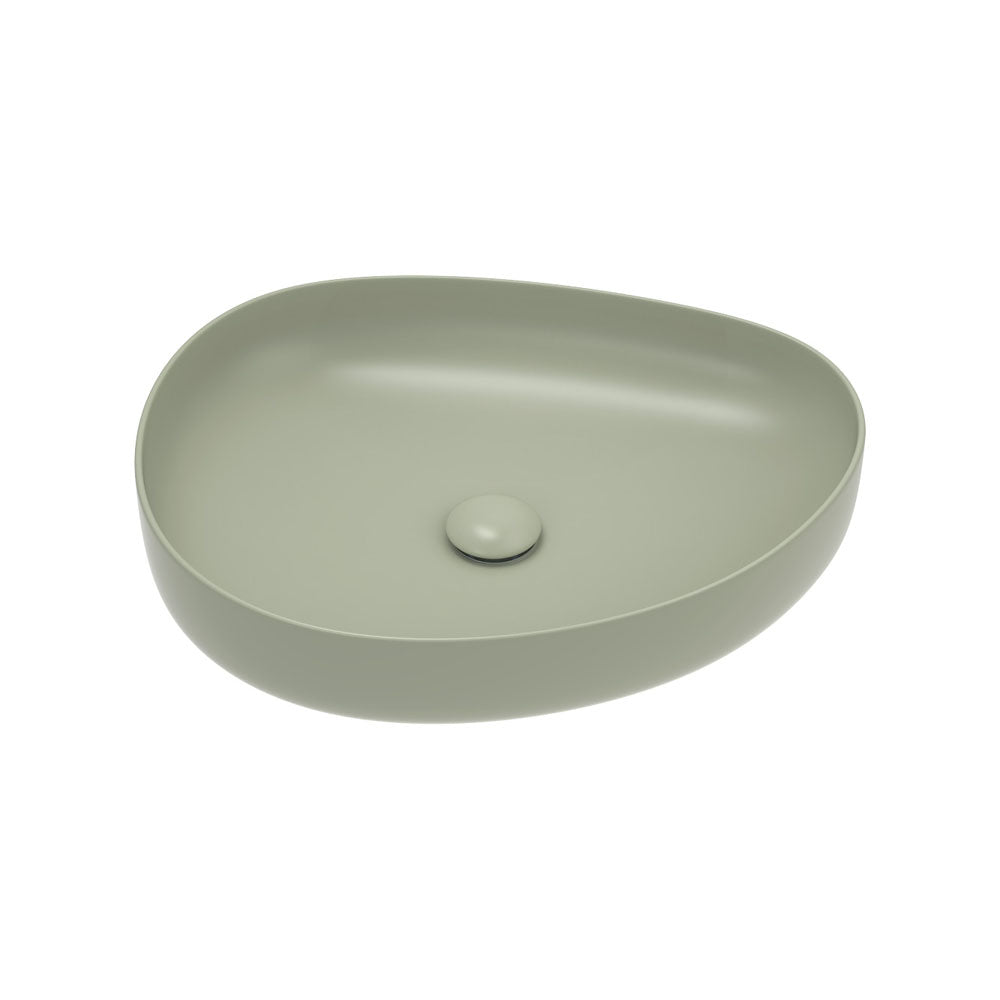 Pebble Medium Above Counter Basin - Matte Olive — Christopher Alexander