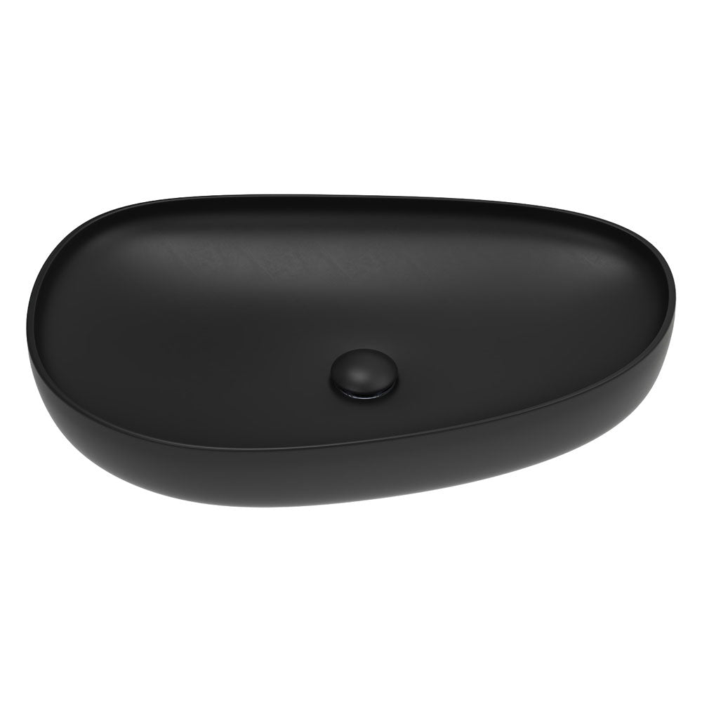 Pebble Large Above Counter Basin - Matte Black — Christopher Alexander