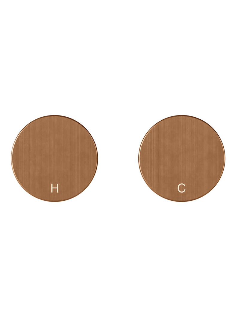 Circular Wall taps - Lustre Bronze — Christopher Alexander