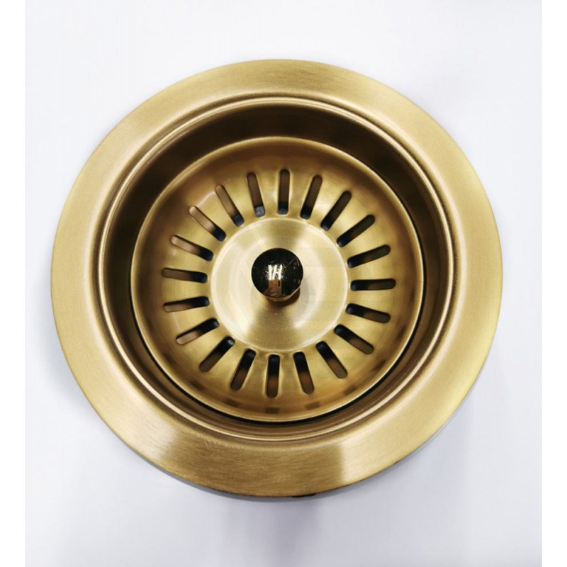 Brushed Brass Kitchen Sink Waste No Overflow — Christopher Alexander